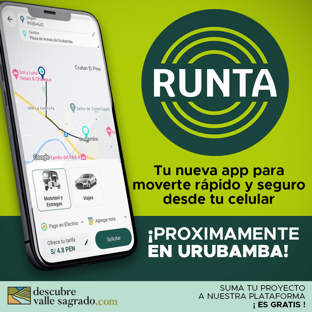 Runta: La nueva app de transporte en el Valle Sagrado